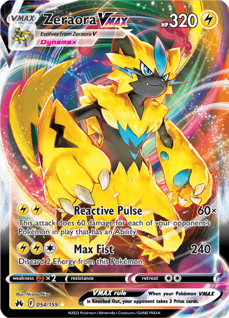 Zeraora VMAX - Crown Zenith | CRZ #054/159